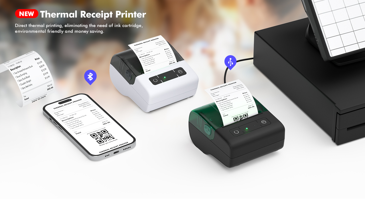 LuckJingle |Portable Thermal Printer| Label Printer